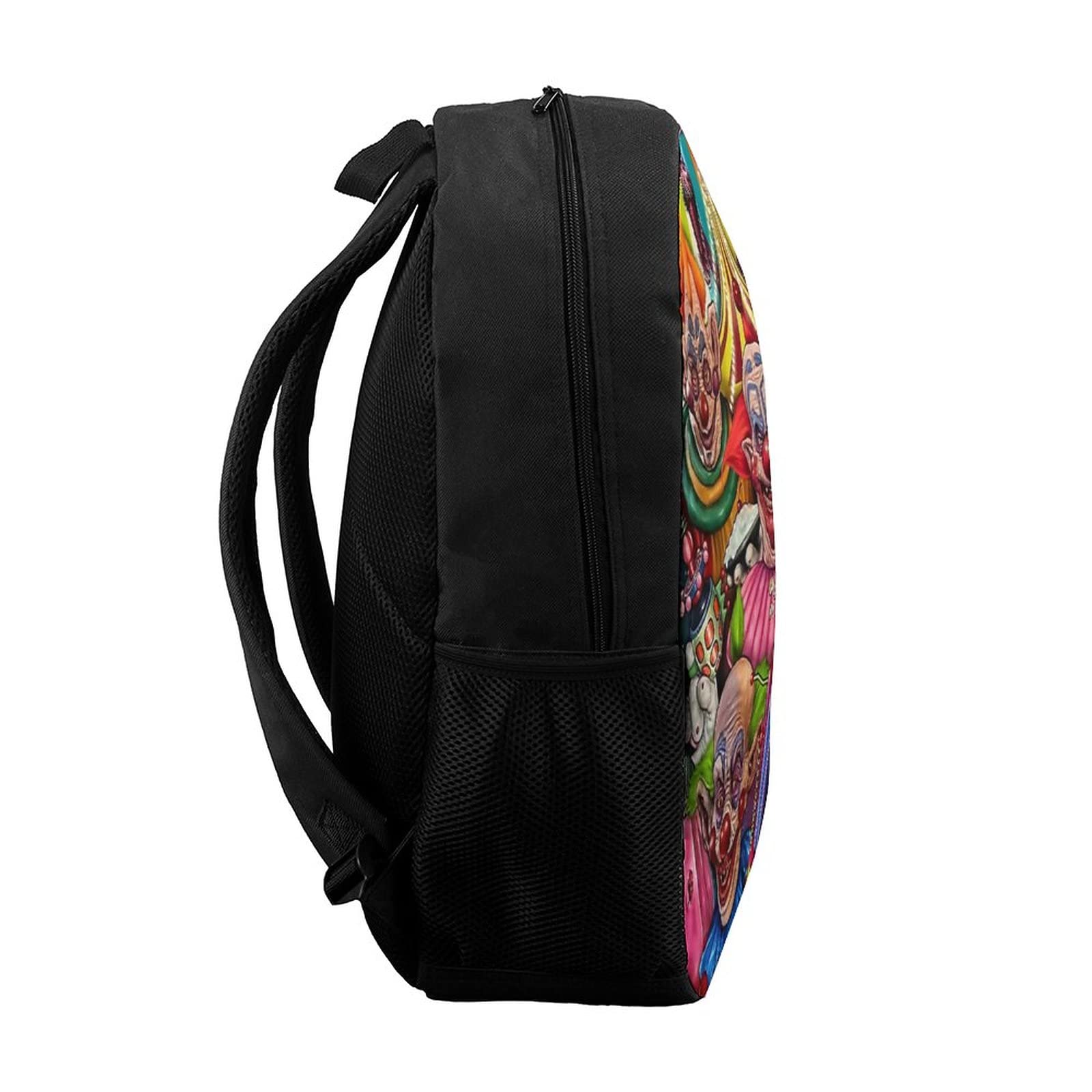 Killer Klowns from Outer Space Anime Backpack 17 Inch Cute Funny Bookbag Casual Laptop Daypack for Travel Picnic Camping
