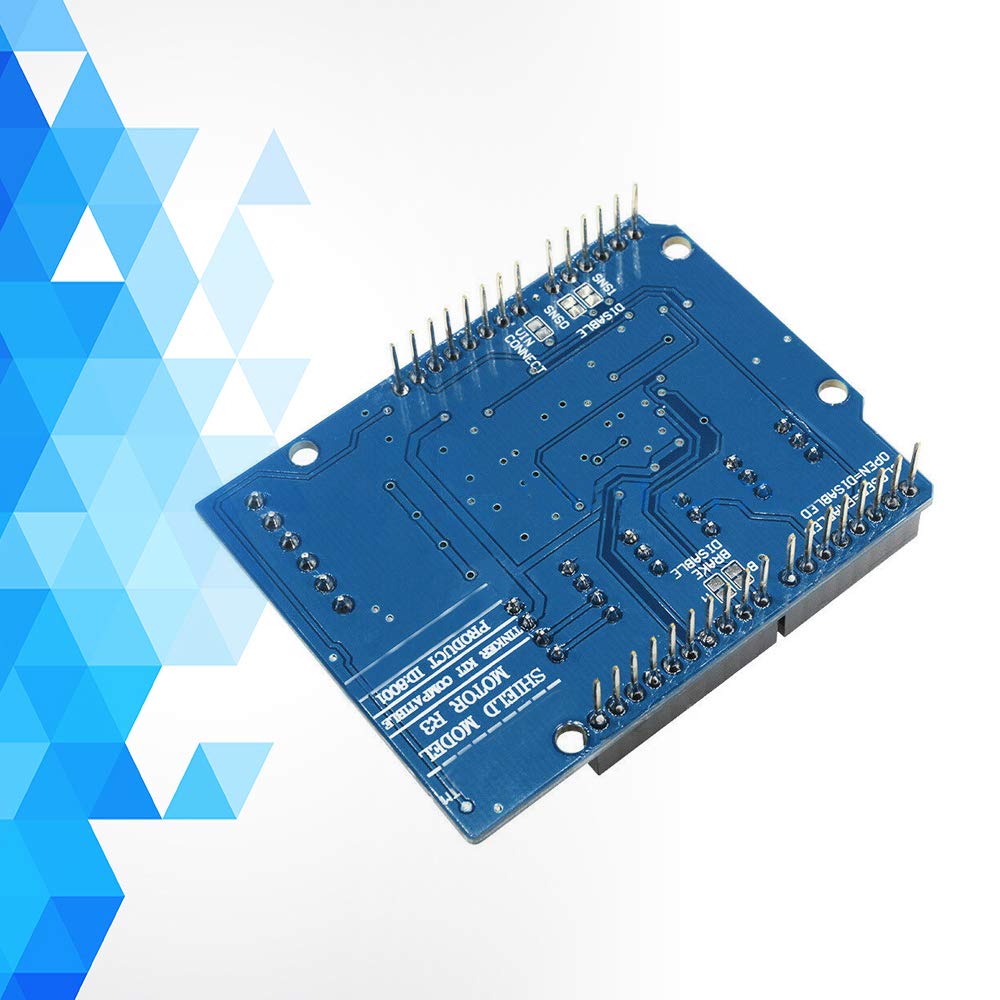 KOOBOOK 1Pcs L298P Shield R3 Motor Driver Module Expansion Board H-Bridge 2A for Arduino UNO 2560