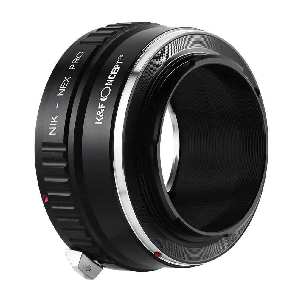 K&F Concept Lens Mount Adapter with Light-reducing Paint for Nikon AI Lens to Sony NEX E-Mount Camera Body