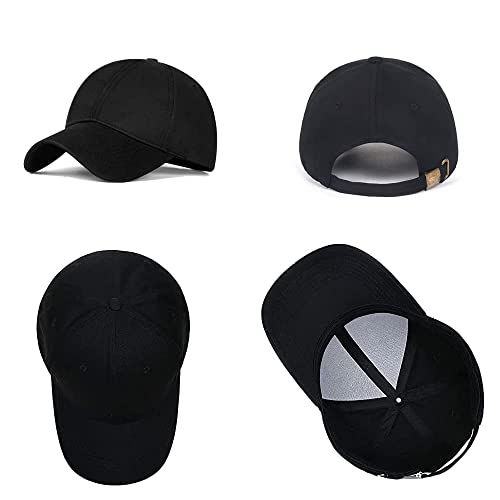 LINGSHI Racing Apparel Baseball Cap Unisex Adjustable Travel Racing Motor Hat for Men and Women (fit Black)