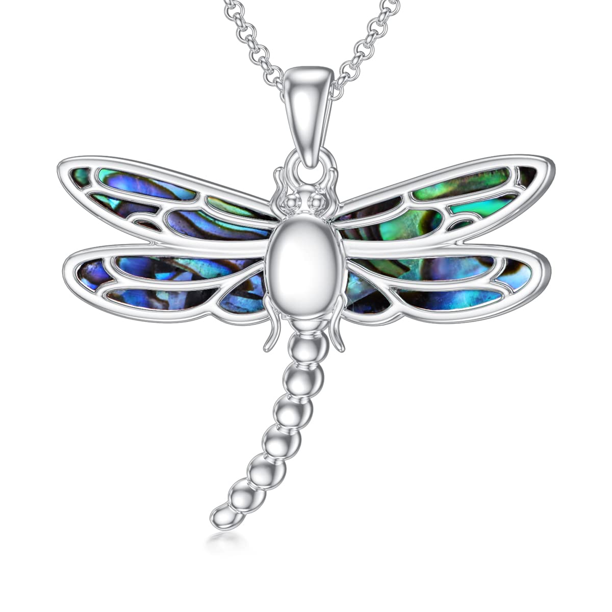 PELOVNY Cremation Jewelry for Ashes 925 Sterling Silver Dragonfly Necklace for Ashes Urn Memorial Keepsake Jewelry Gift for Women Her