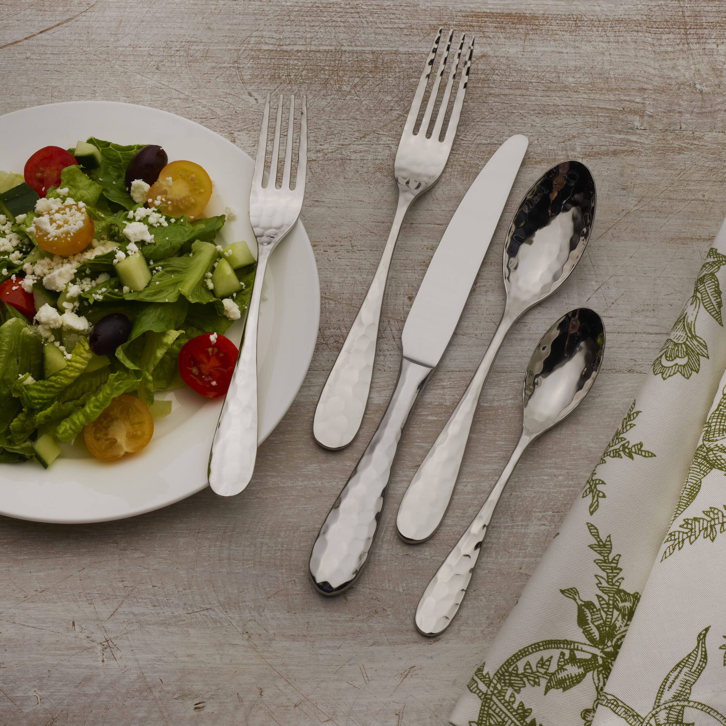 Mikasa Lilah 18.10 Stainless Steel 45-Piece Flatware Set, Service For 8,(Silver)
