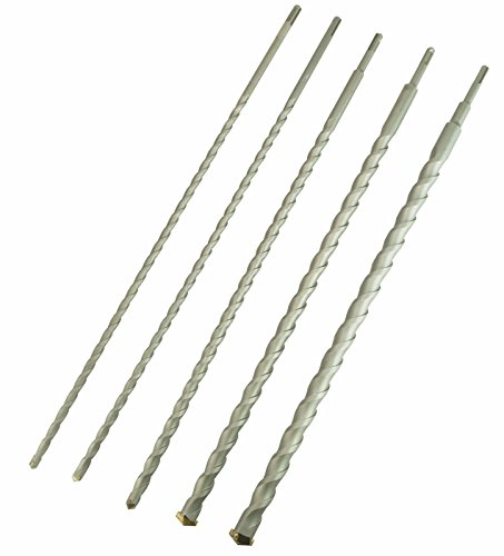 Steel Dragon Tools 5 Piece 24" SDS Masonry Drill Bit Set fits Milwaukee Hilti Bosch Tungsten Carbide Tip 3/8", 1/2", 5/8", 7/8" & 1"