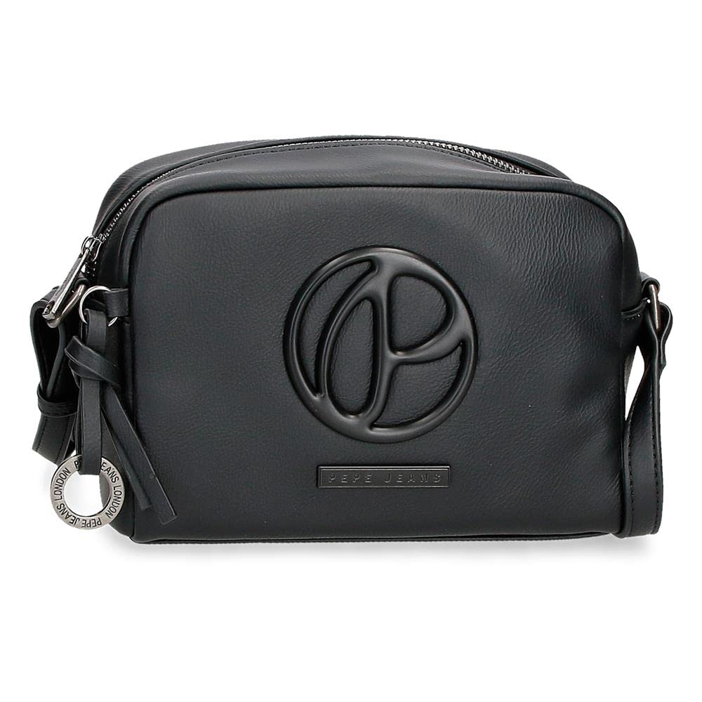 Pepe Jeans Crossbody Bag, Black/White