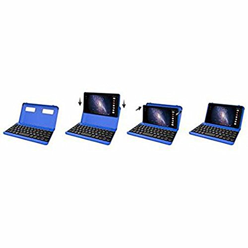 Premium High Performance RCA Voyager Pro 7" 16GB Touchscreen Tablet With Keyboard Case Computer Quad-Core 1.2Ghz Processor 1G Memory 16GB Hard Drive Webcam Wifi Bluetooth Android 6.0-Blue