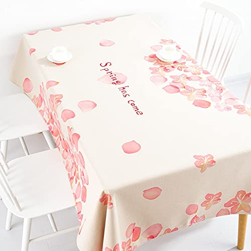 NUER European Pastoral Tablecloth Small Fresh Table Cover Rectangular Coffee Table Waterproof Tablecloth Wedding Decor Table A4 140x210cm