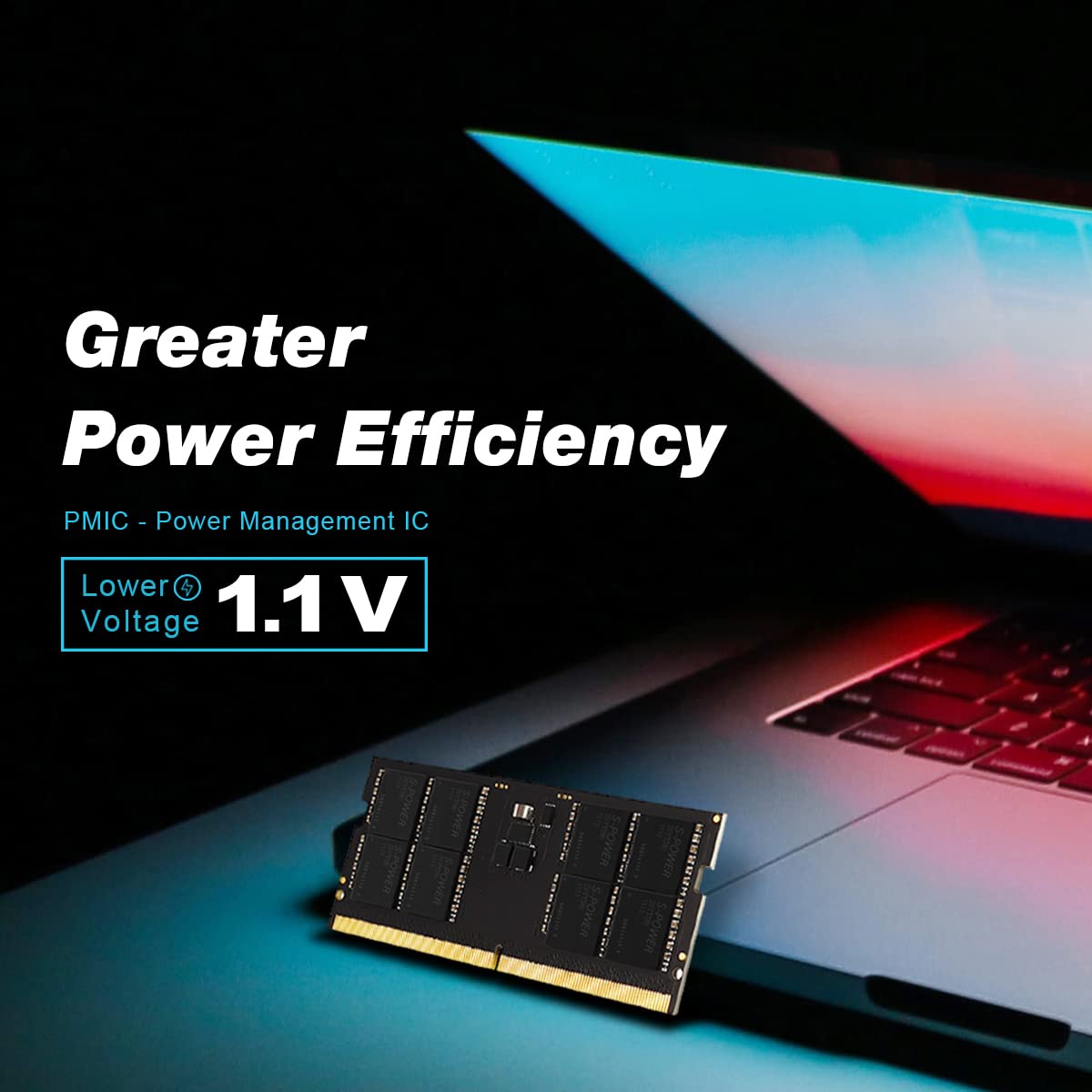 Silicon Power DDR5 64GB (32GBx2) 4800MHz (PC5-38400) 262-pin CL40 1.1V SODIMM Laptop RAM Computer Memory SP064GBSVU480F22