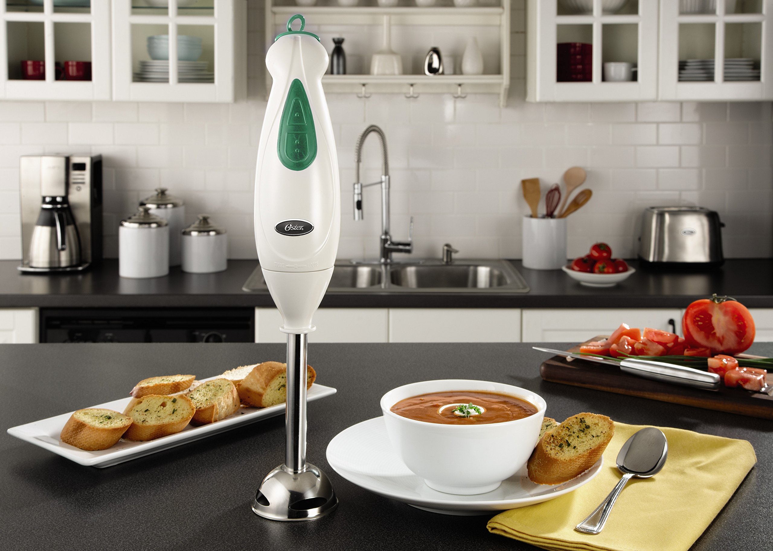 Oster FPSTHB2602 Accentuate Two Speed Hand Blender, 250-watt, Green