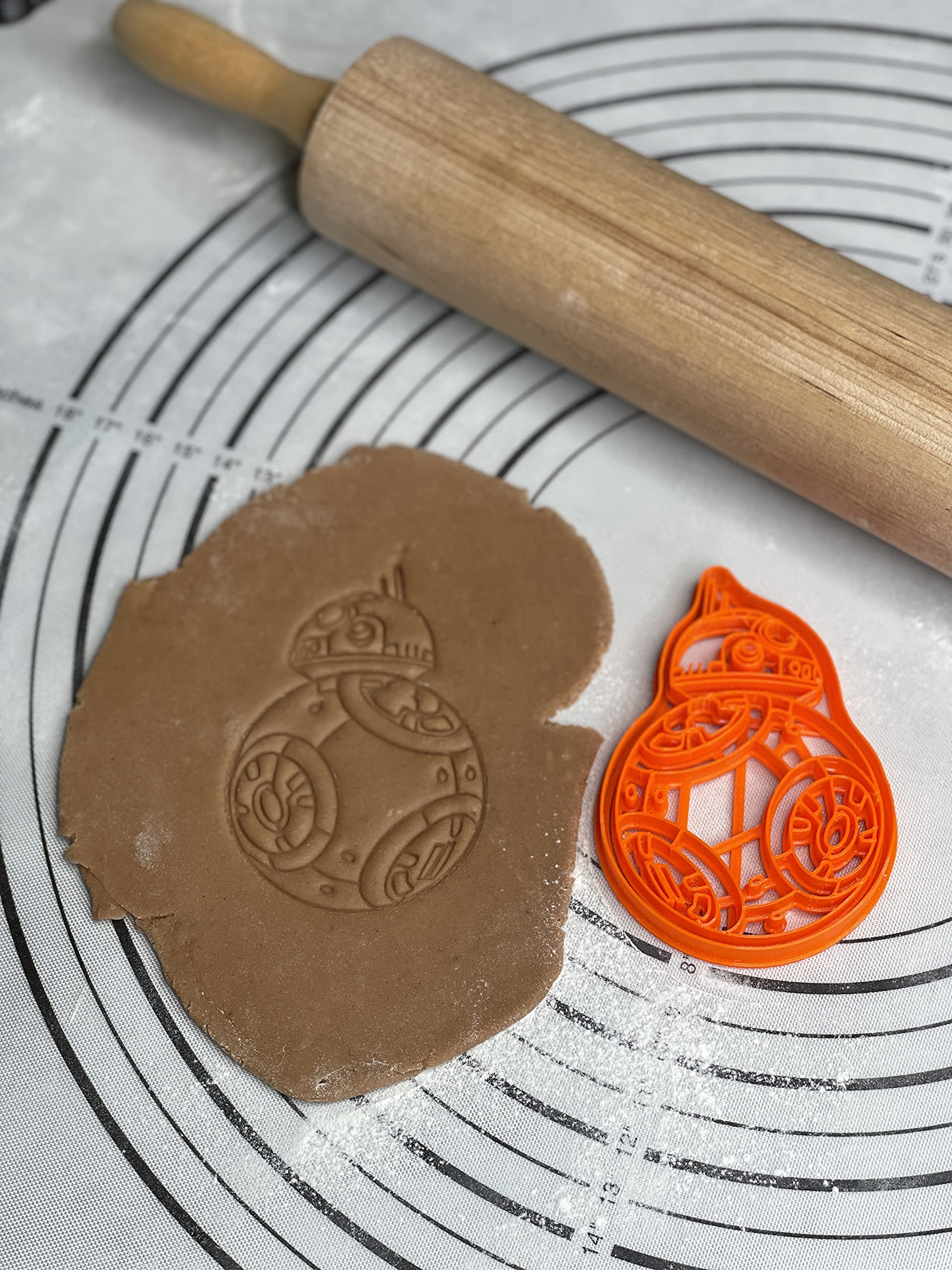 Premium Star Wars Exclusive BB-8 BB8 Cookie Cutter Mold 4.5-Inch-Scale Produced by 3D Kitchen Art