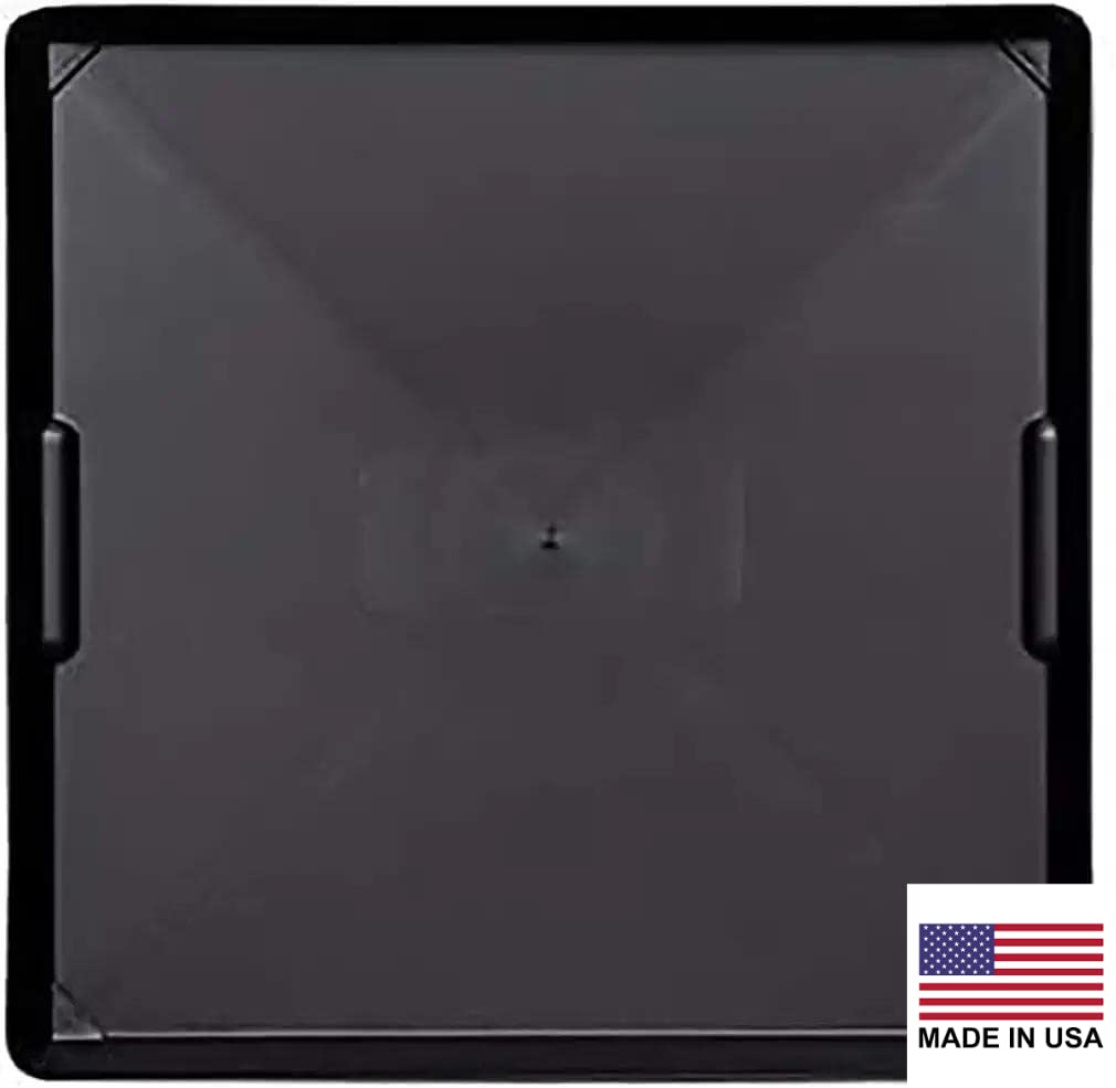 Midea WHS-109FW1 Upright Freezer, 3.0 Cubic Feet, White & WirthCo 40092 Drip Tray - Black - (22" X 22" X 1.5")