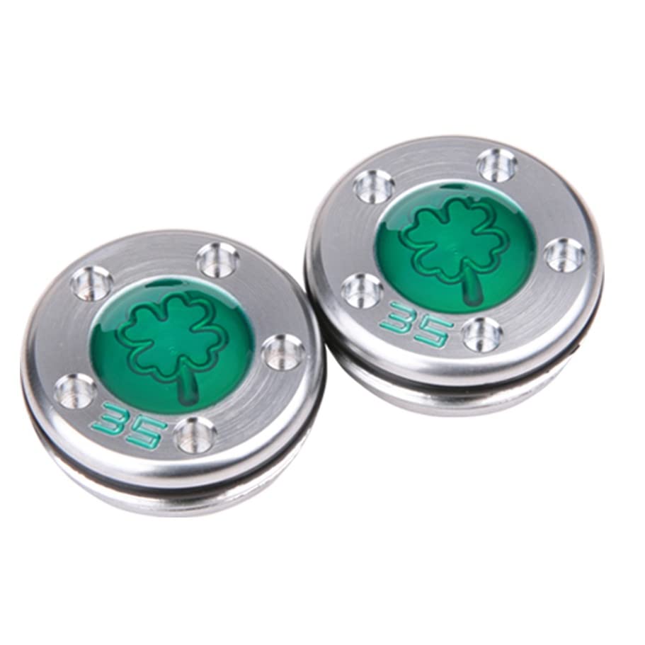NA 2pcs Green Clover Golf Custom Weights for Titleist Scotty Cameron Newport Studio California Putters (2x35g)