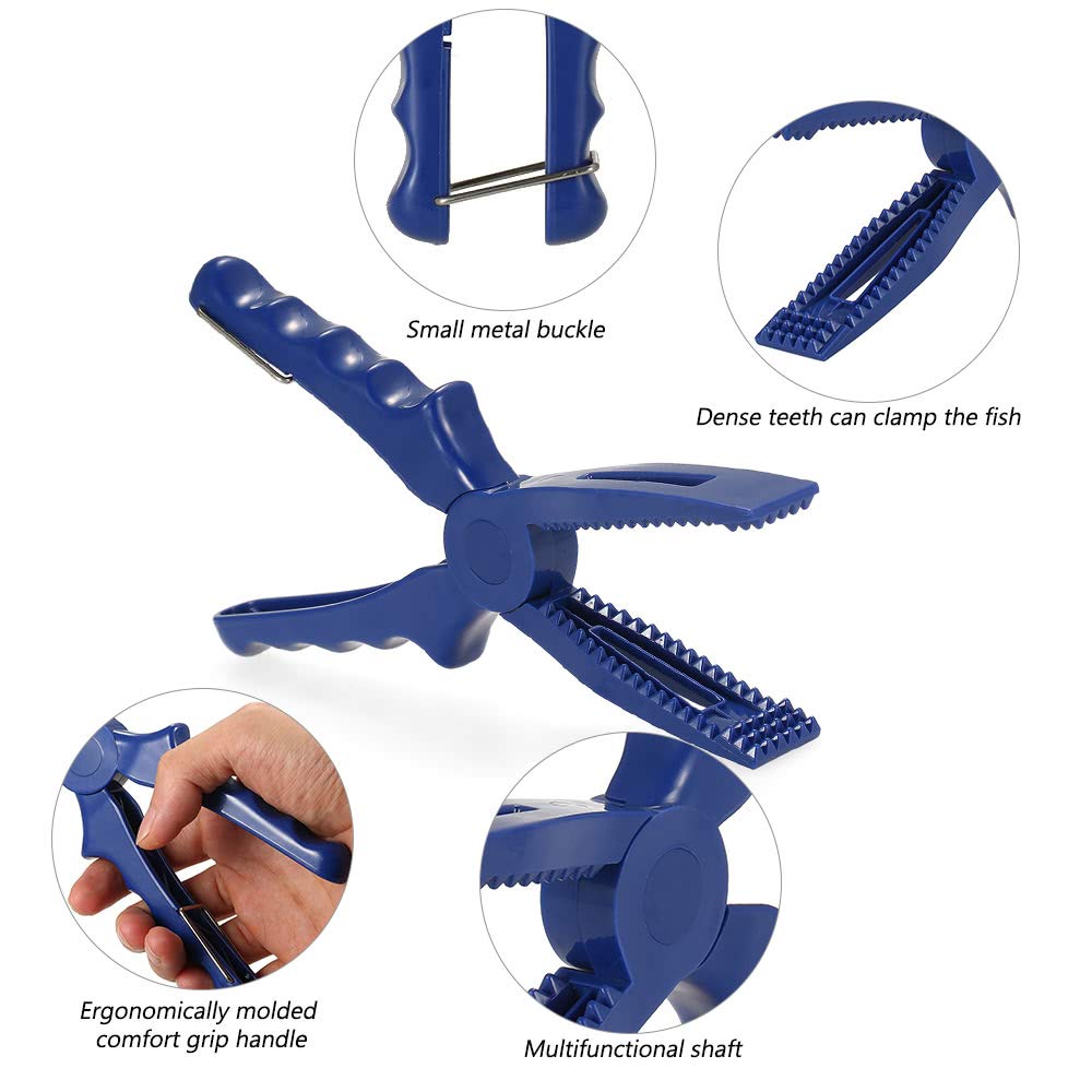 MengK Fishing Pliers Gripper Fish Clamp Grip Catch and Release Tool Fish Body Holder Plastic Tool