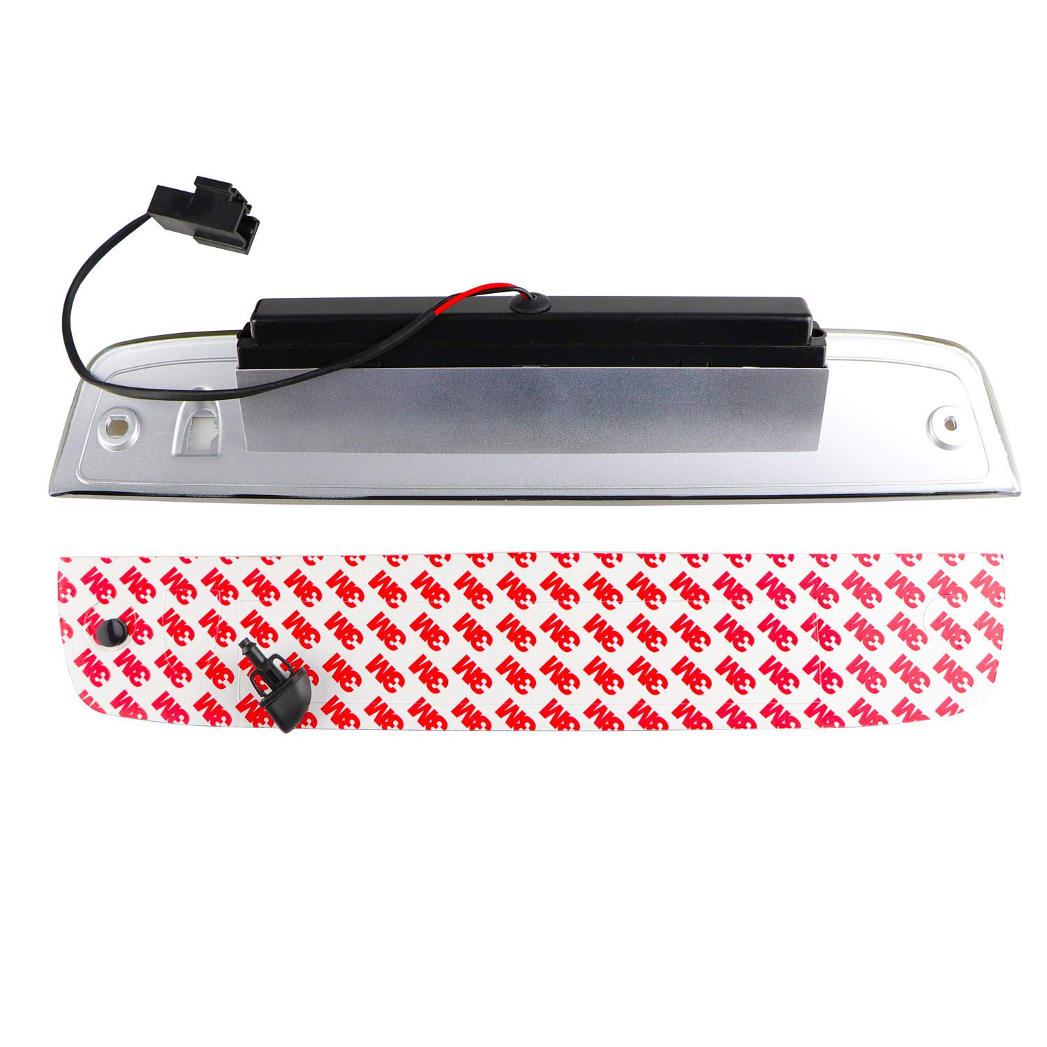 LED Third 3rd Brake Cargo Light fit for Ford Expedition 2003-2016,fit fo Lincoln Navigatorr 2003-2016, High Mount Stop Tail Light (Chrome Housing Red Lens)