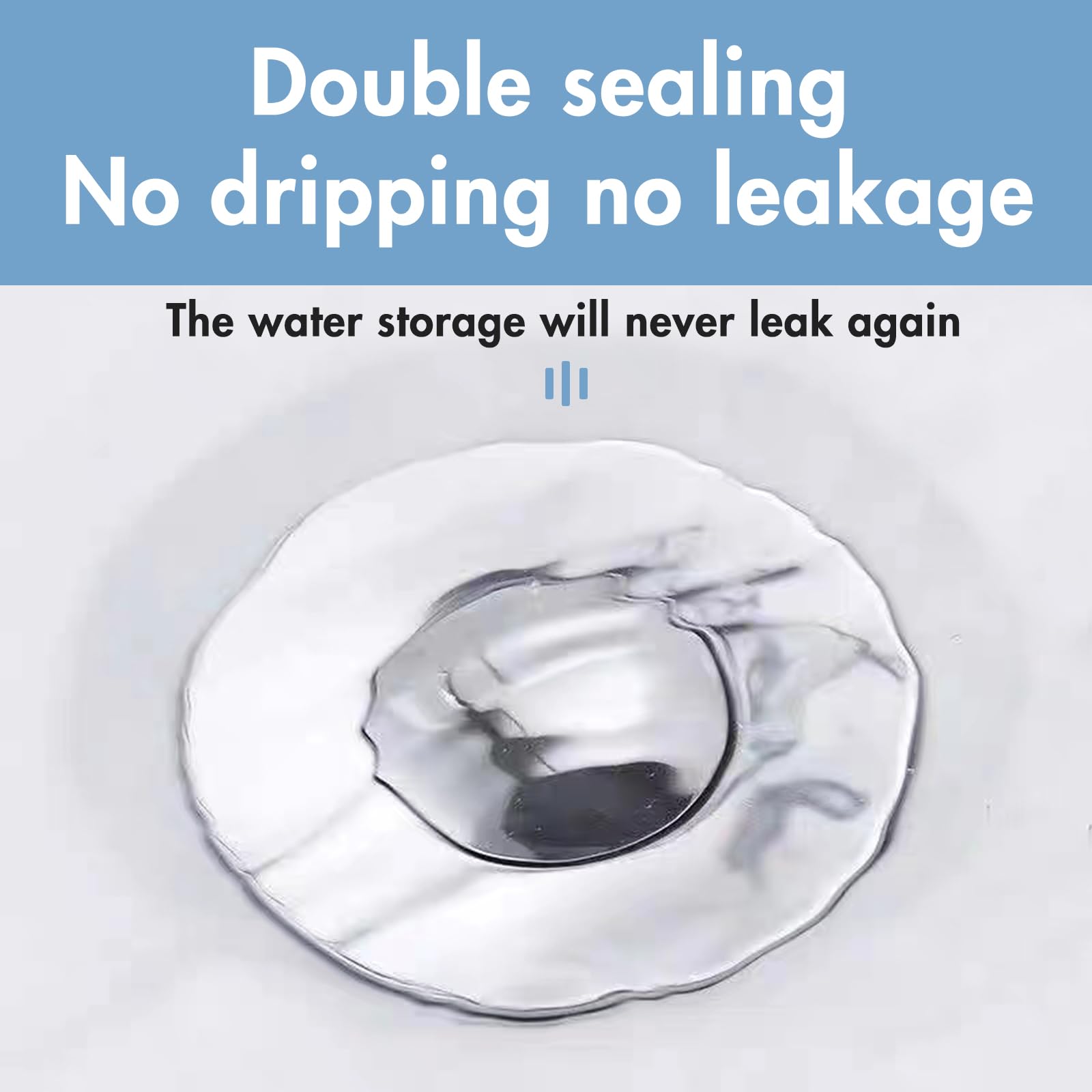 Koiernr Universal Bathroom Sink Stopper, Pop-Up Drain Filter for 1.1-1.5 Inch Drain Hole, Bathtub Sink Drain Strainer with Basket Hair Catcher (1 pcs)
