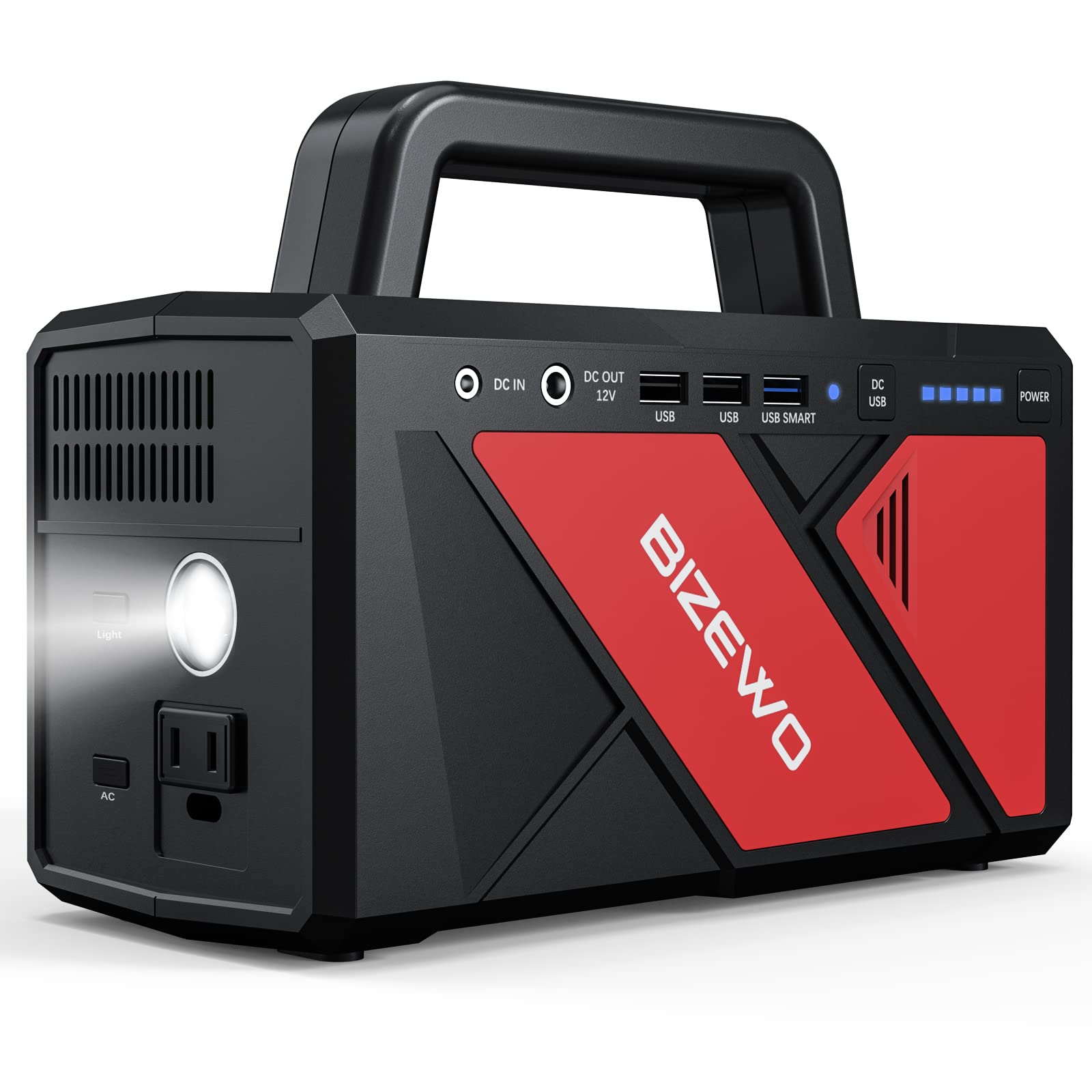 Portable Power Station, Outdoor Generator 67560mAh 250Wh Solar Generator, Power Bank Backup Lithium Battery, BIZEWO Rechargeable Battery with AC/DC/USB Ports for Outdoor Adventure Road Trip Emergency