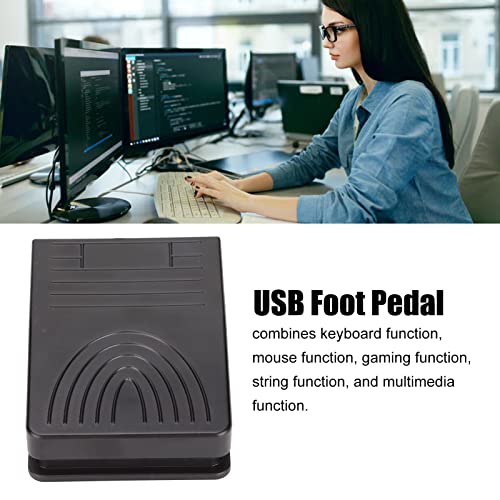 RTLR USB Pedal, Pedal Pedal PC Mechanical Switch Mouse Keyboard Multifunction Control for Gaming Keyboard for Mouse