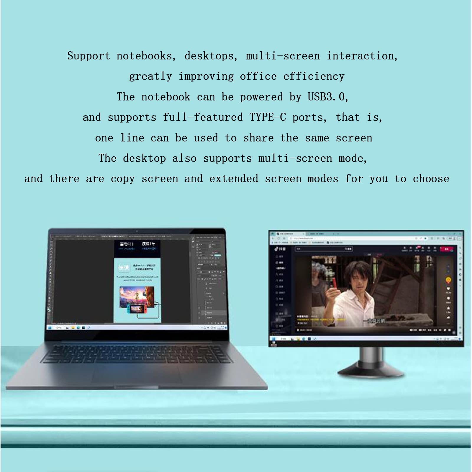 Portable Display IPS15 Inch 60/144/240hz Notebook Expansion Screen 1920 * 1080 Secondary Screen Multi-Function Portable Display (Color : 240hz)