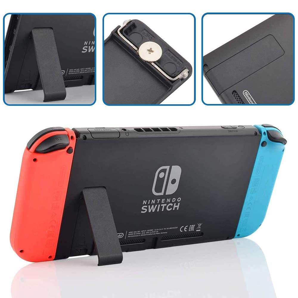 MMOBIEL Back Shell Bracket Kickstand Back Housing Bracket compatible with Switch Console Holder Stand Shell Black