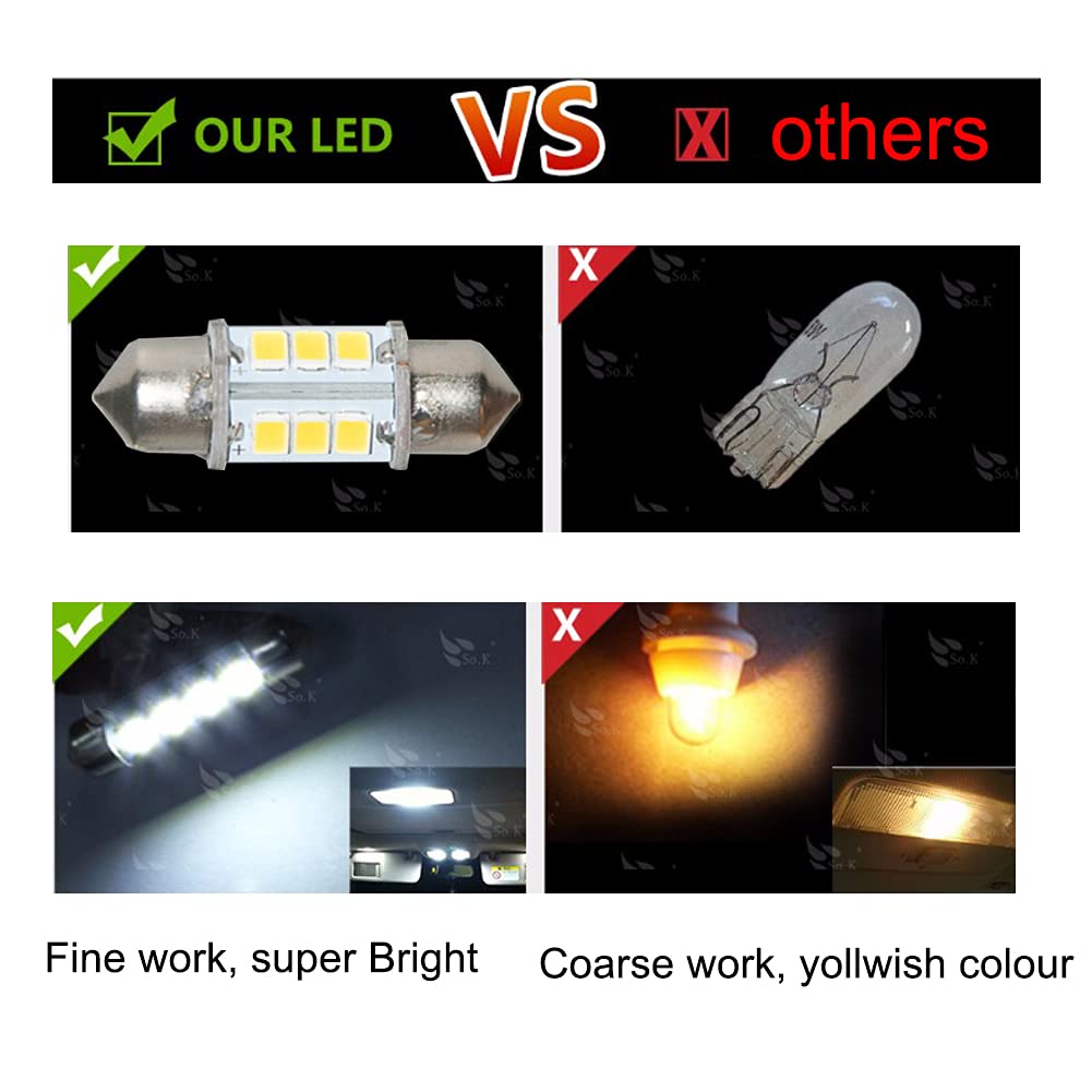 HONG 111 Marine LED Replacement Bulb Boat Light Bulbs Super Bright 12 Volt 31 mm Bulbs for Boat Navigation Lights Boat Anchor Light Deck Lights Bow Light Stern Lights 4PCS
