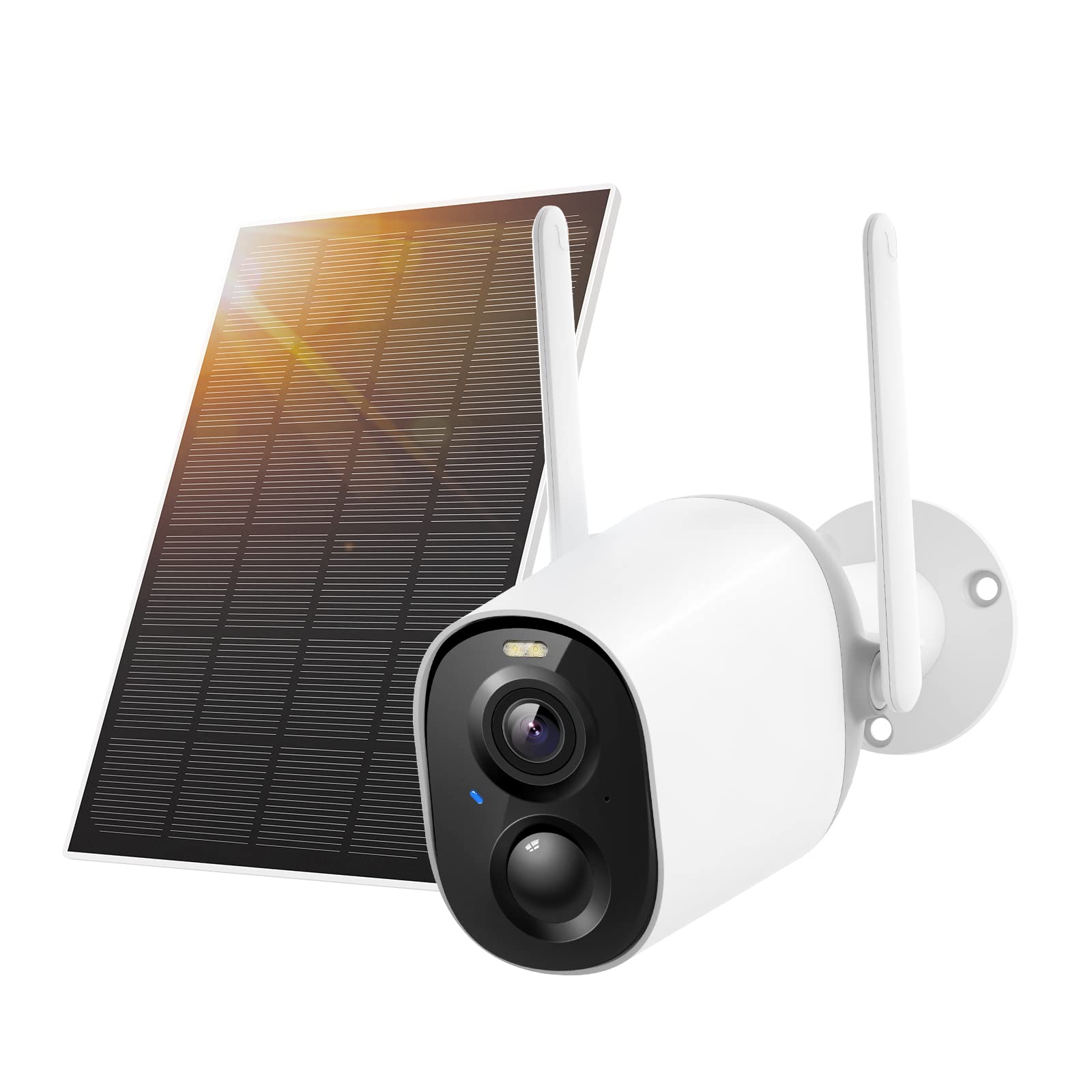 NETVUE Vigil Plus + Solar Panel, Security Camera Outdoor, Surveillance Cameras for Home Security, Smart AI Detection, IP66 Waterproof, 2-Way Audio, 1080P Night Vision Cloud/SD Storage