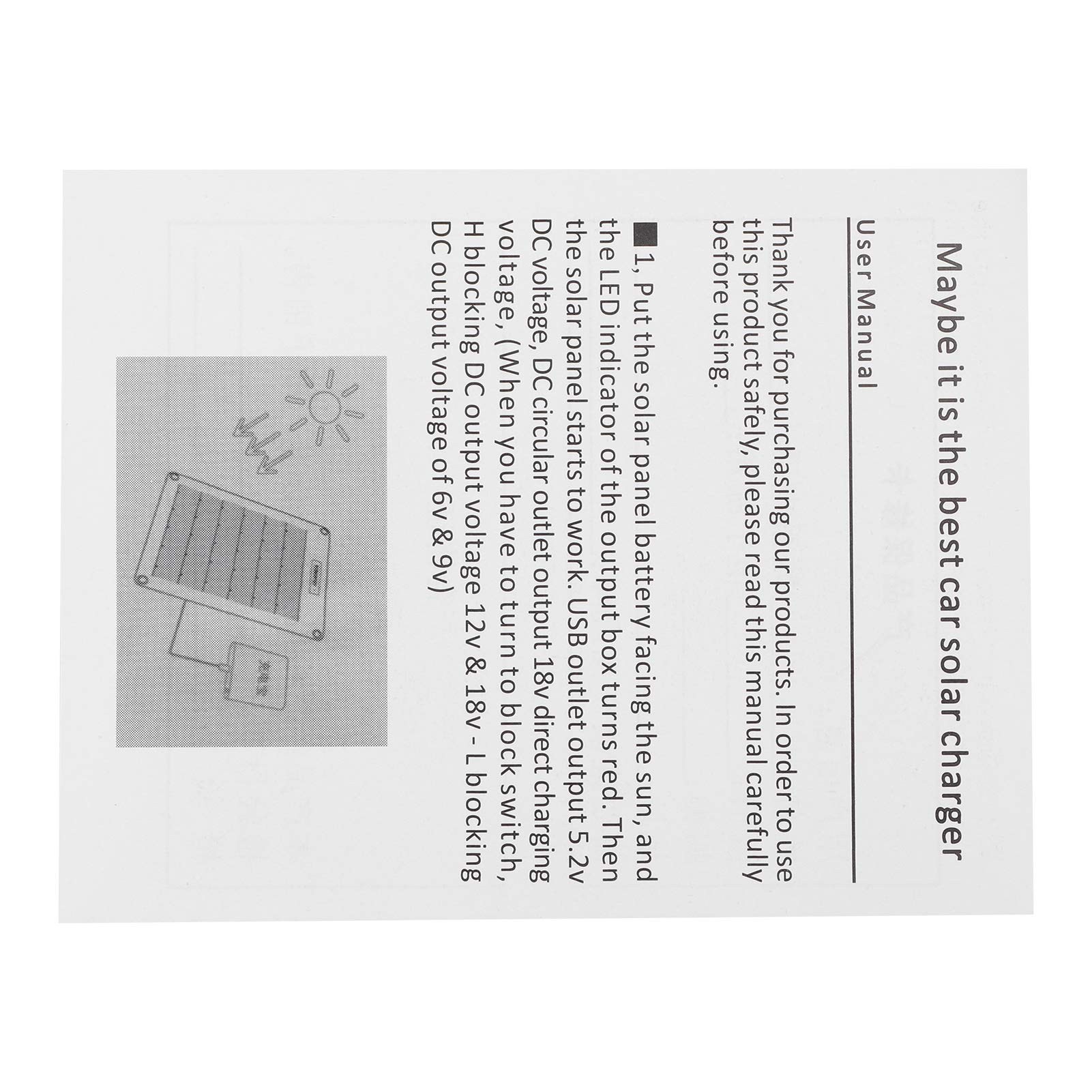 POCREATION Monocrystalline Solar Panel, IP65 Waterproof Portable Solar Cell Panel 100W Monocrystalline 12 24V USB Output for Car Trailers Yacht