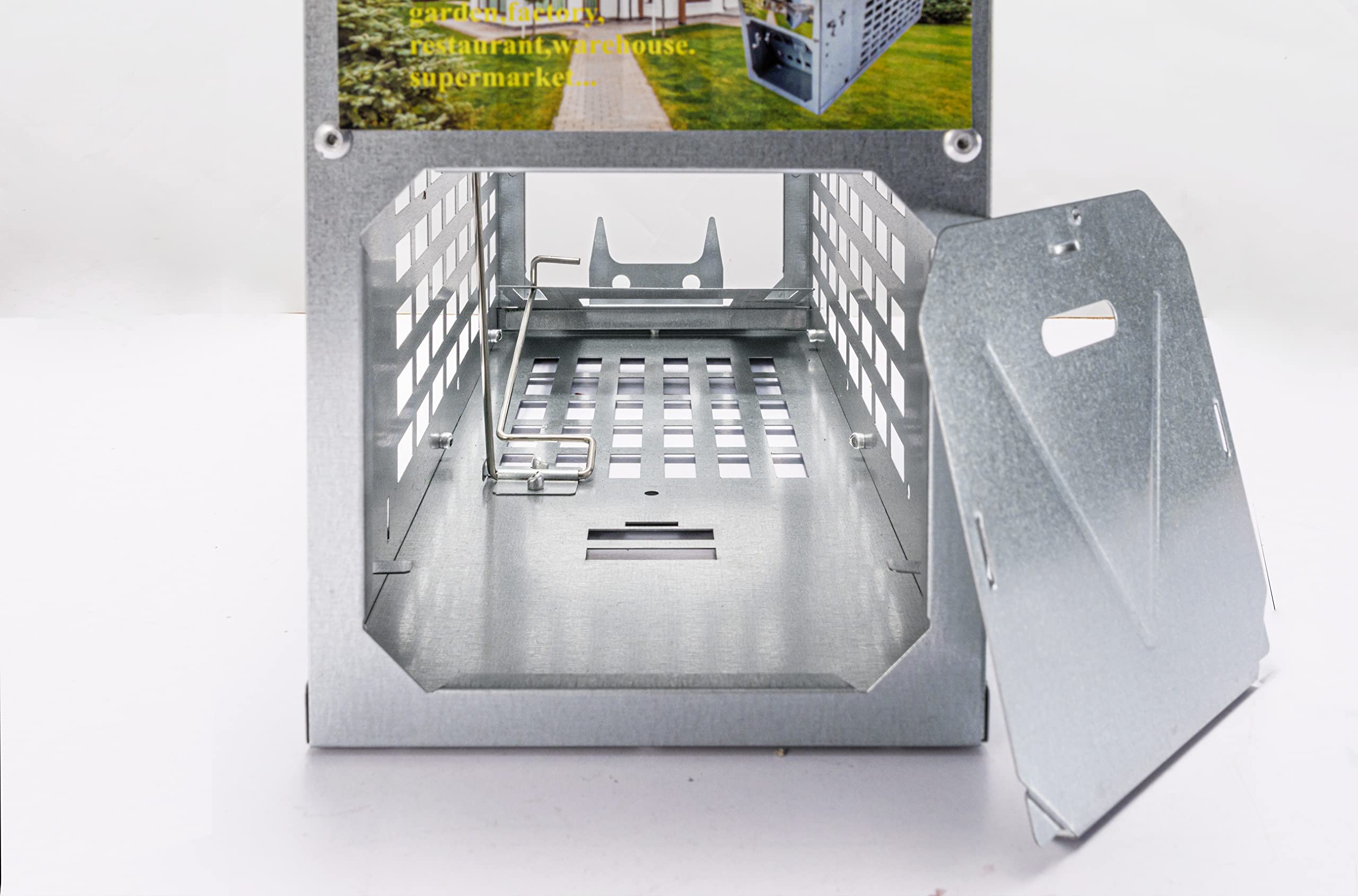 Joozer Humane Rat Trap That Work Live Mouse Trap Indoor Catch and Release Animal Cage Multi Large Bait Outdoor Reusable Chipmunk Mice Voles Rodent (1 Door 2pack)