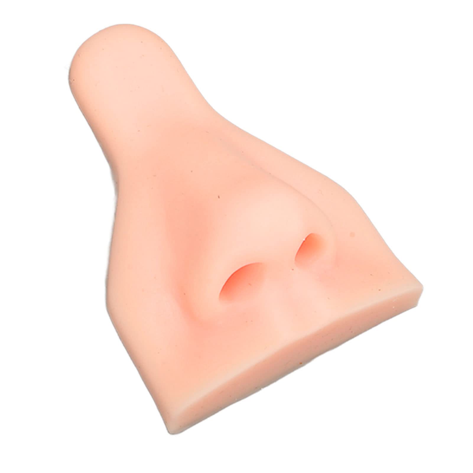 Silicone Ear,Reusable Silicone Nose Model,Piercing Practice Supplies,Displays Tool for Jewelry (Light Skin Color)