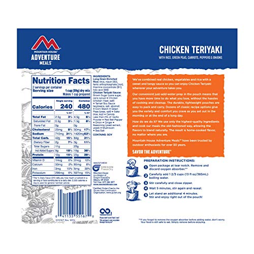 Mountain House Chicken Fried Rice | Freeze Dried Backpacking & Camping Food | 2 Servings | Gluten-Free