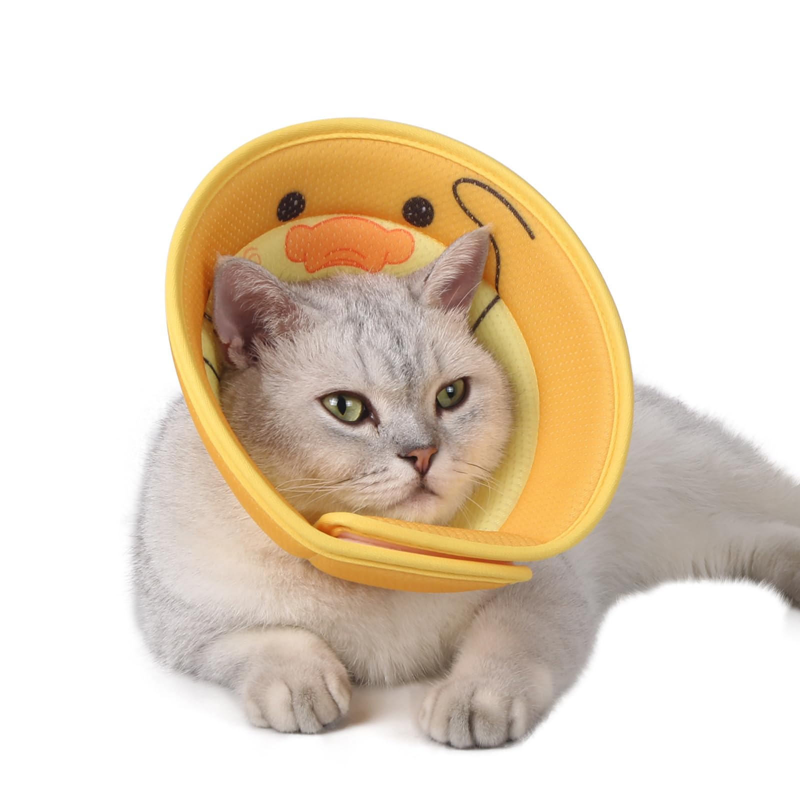 WZ PET Cat Recovery Collar Cone,Adjustable Cat Cone Collar Soft,Cone for Cat After Surgery,Kitten Cone,Small