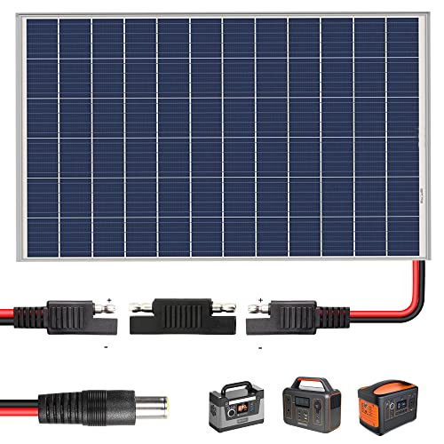 PNGKNYOCN SAE to DC 8mm Short Cable 10cm 14 AWG SAE Solar Connector to DC 8mm Male Connector Power Cable for Solar Generator Portable Solar Panel(2-Pack)