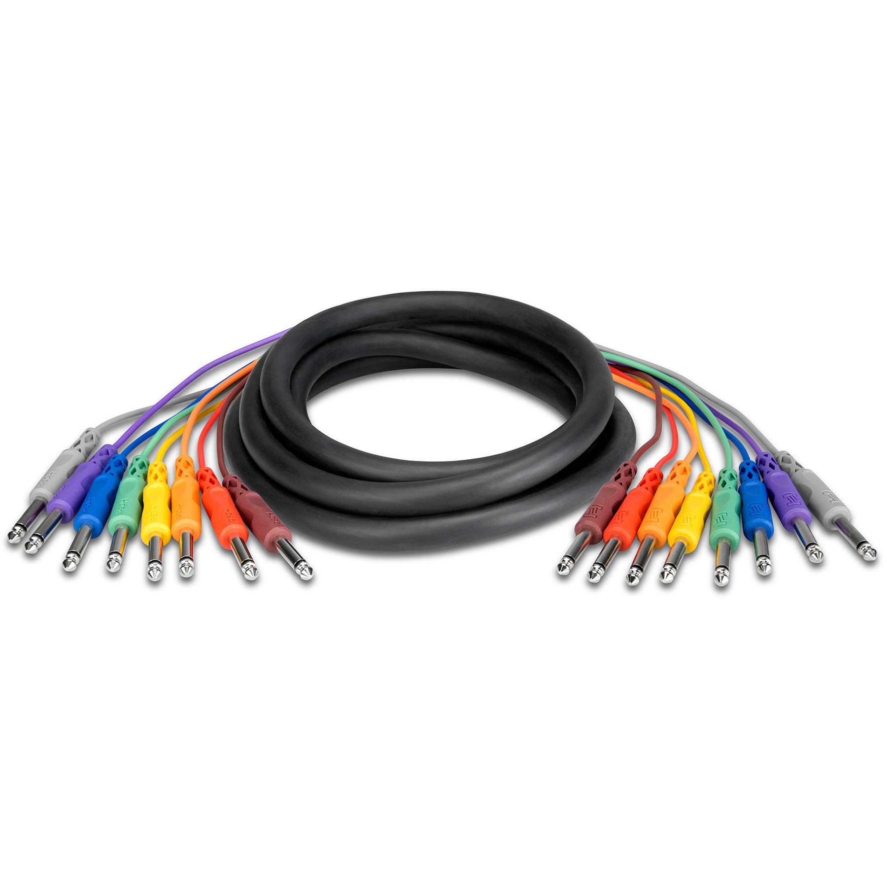 HOSA Unbalanced 1/4" Snakes - (13 Feet) (Black)