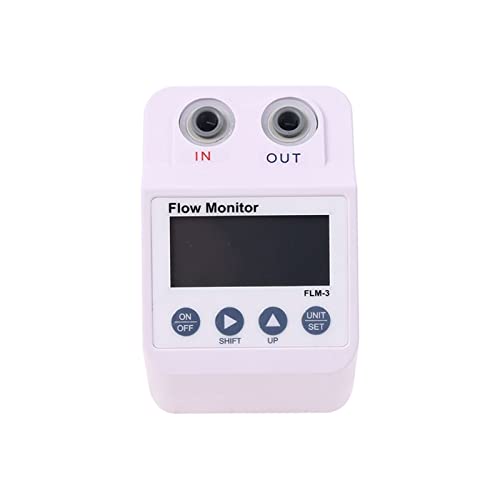 XAXAX Water Flow Meter, Water Purifier Water Flow Meter with Electronic Digital Display Water Flowmeter,Gallon, QTS, PTS, L, m³