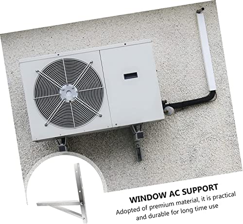 Shelf Brackets wall Shelves 2pcs Stainless Window Outdoor Folding Duty Steel Triangle Conditioner Mount Shelf Support Brackets Stand -p Ac Rack Wall - Foldable for Heavy P Holding Air Bracket Mounted
