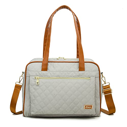 Rabjen Small Diaper Bag Tote, Mini Travel Multifunction Baby Bag with Insulated Pockets