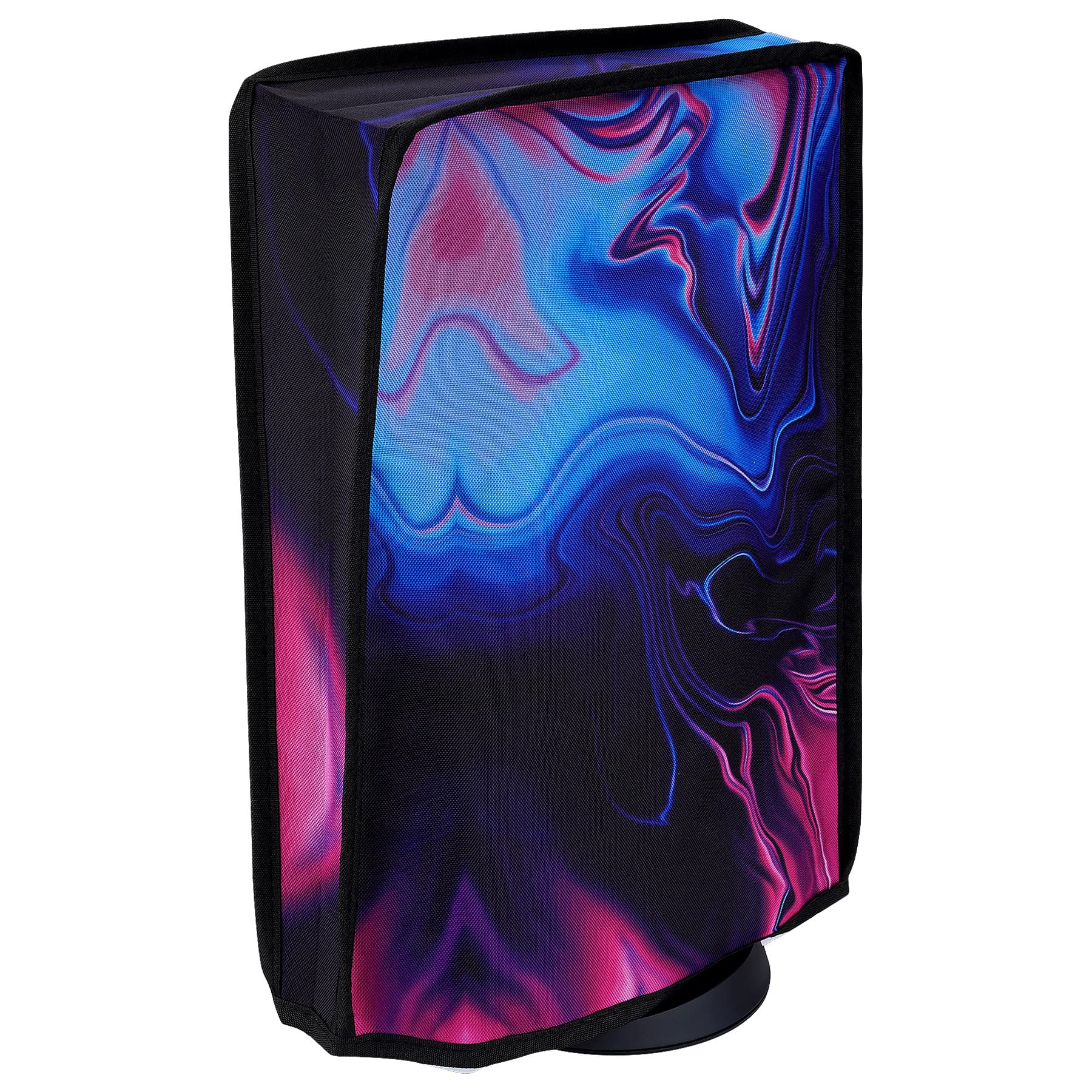 PlayVital Dust Cover for ps5, Soft Neat Lining Dust Guard for ps5 Console, Anti Scratch Waterproof Cover Sleeve for ps5 Console Digital Edition & Disc Edition - Origin of Chaos