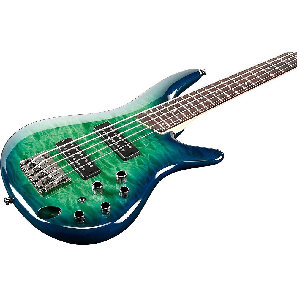 Ibanez SR405EQM Quilted Maple 5-String Electric Bass Guitar Level 2 Surreal Blue Burst Gloss 190839160010