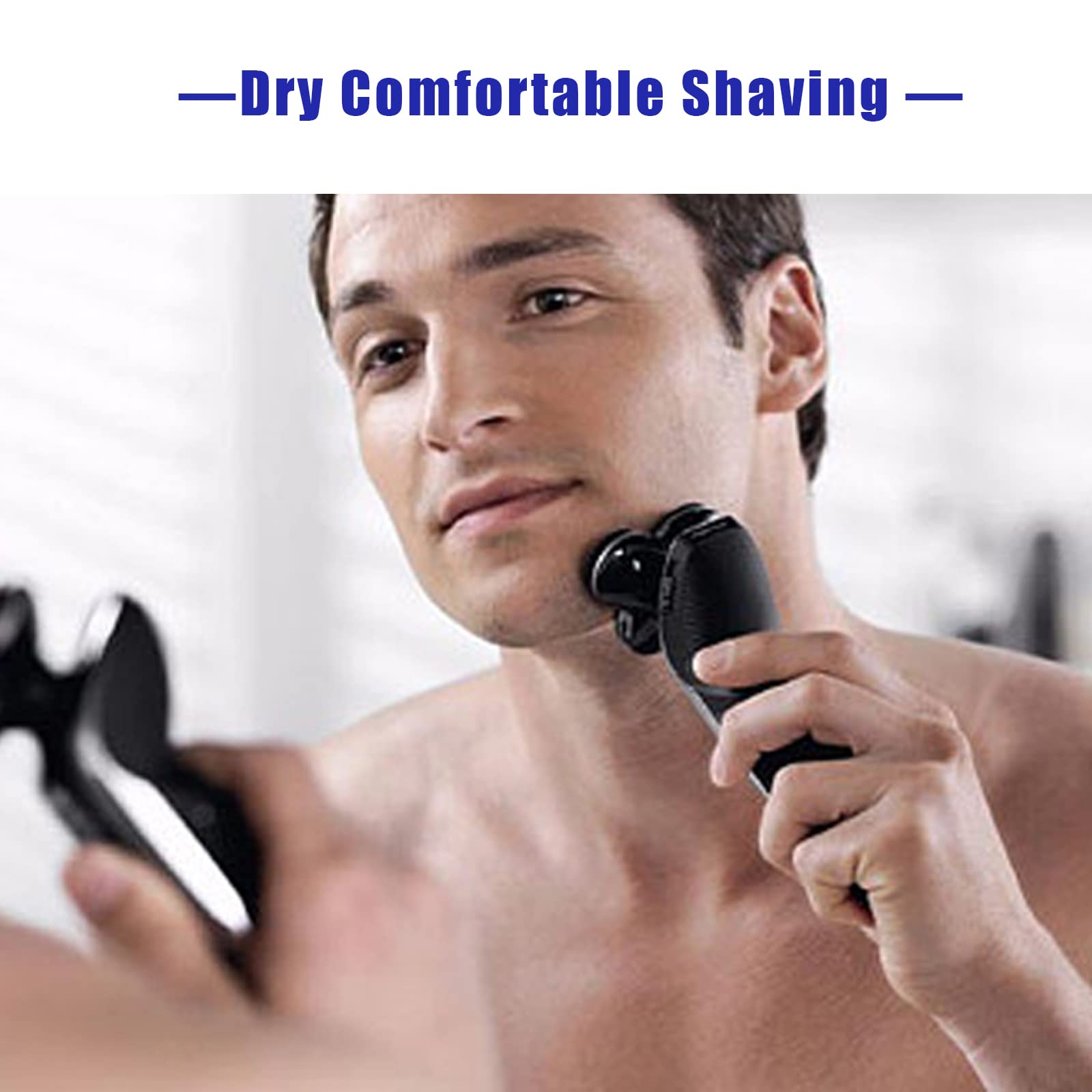 SH30 Replacement Heads Compatible with S738 with Durable Sharp Blade Compatible with Philips Norelco Electric Shaver Series 1000 2000, 3000，With durable razor blades.(Silver 6 Pack)