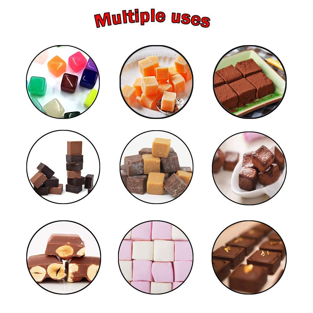 Palksky Silicone Molds for Candy Chocolate Gummy baking, (2 PCS) 126 Cavity Mini Square mold for Ice Cube Pralines Caramels