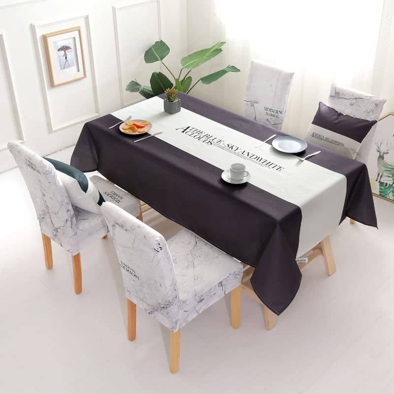 Modern Europe Lattice Printing Dining Tablecloth for Table Home Decoration Waterproof Dustproof Rectangular Tablecloth A10 140x210cm
