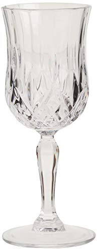 Lorren Home Trends Opera White Wine, 6 Count (Pack of 1)