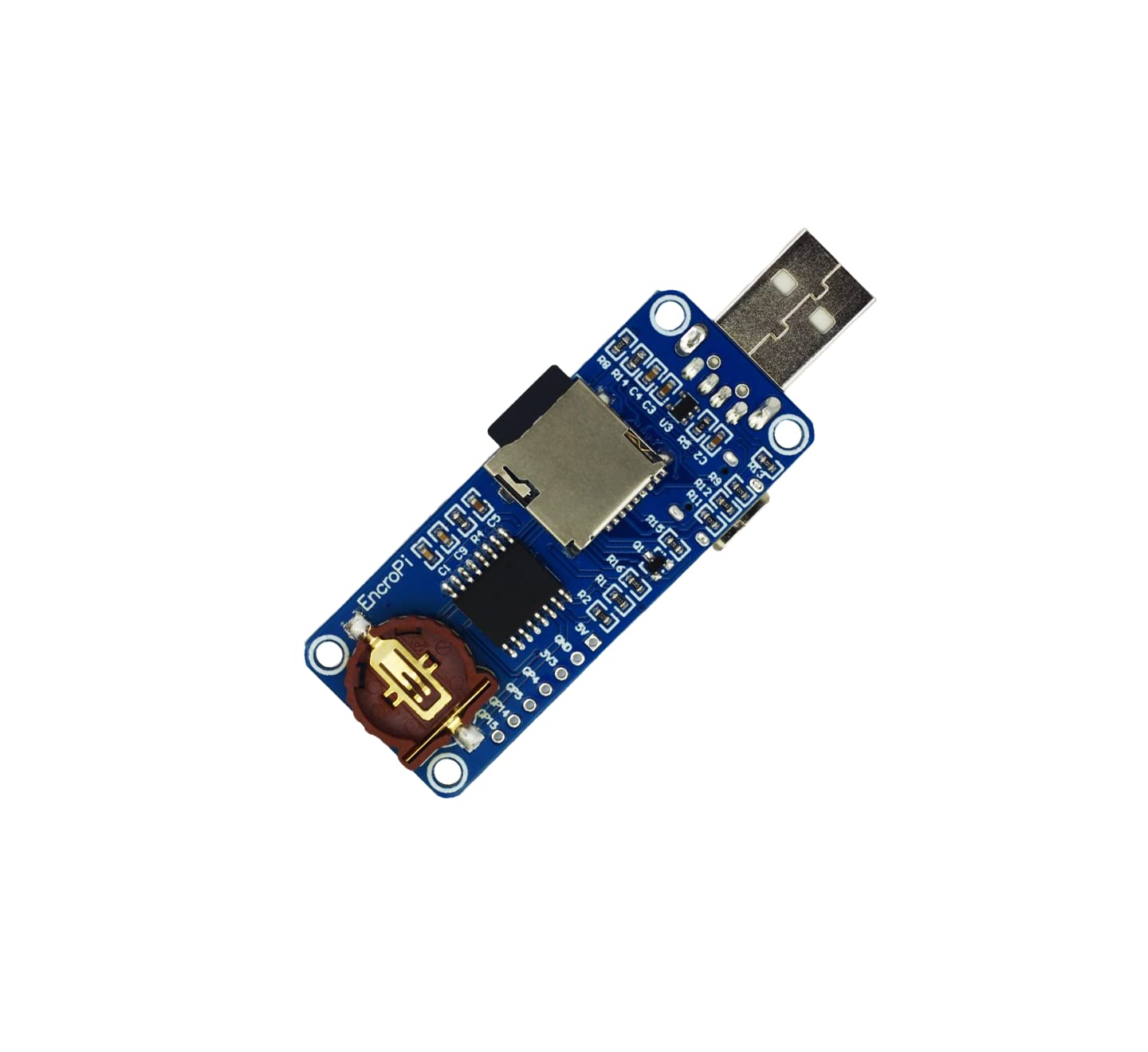 sb components EncroPi: RP2040 based USB RTC Stick with DS3231 Module, Helps to Read, Store and Encrypt The Data
