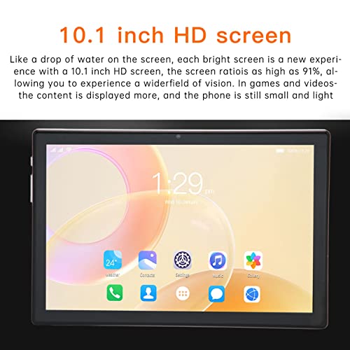 Shanrya Office Tablet, 7000mAh White 10 Inch Tablet for Business (US Plug)