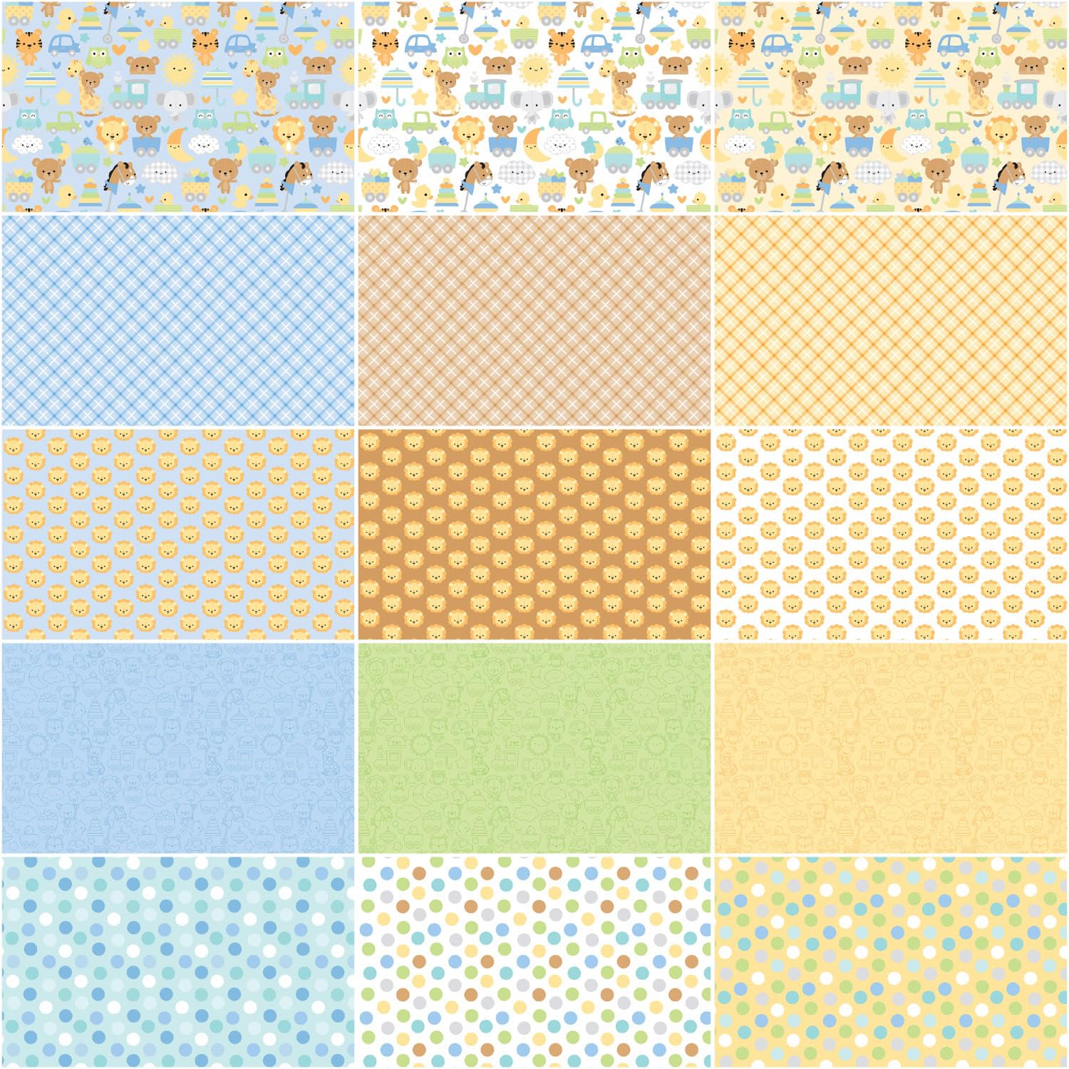 Special Delivery Riley Blake 5-inch Stacker, 42 Precut Fabric Quilt Squares by Doodlebug Design Inc.