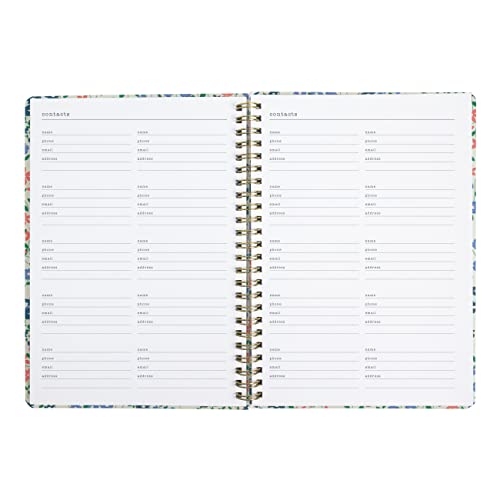 Letts Spring Valley Academic Weekly/Monthly Planner, 18 Months, July 2023 to December 2024, Week-to-View, Wiro Binding, Multilingual, A5 Size, 8.25" x 5.875", Mint (C031799-24)