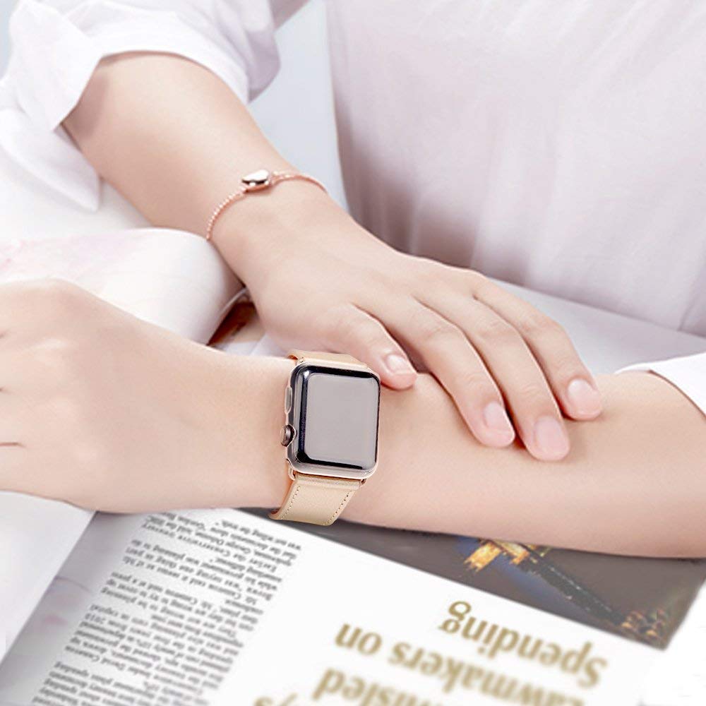 Lelong [2 Pack] Case for Apple Watch Series SE/6/5/4 Screen Protector 44mm, Soft TPU All-Around Clear Protective Case Cover for iWatch Series SE Series 6/5/4