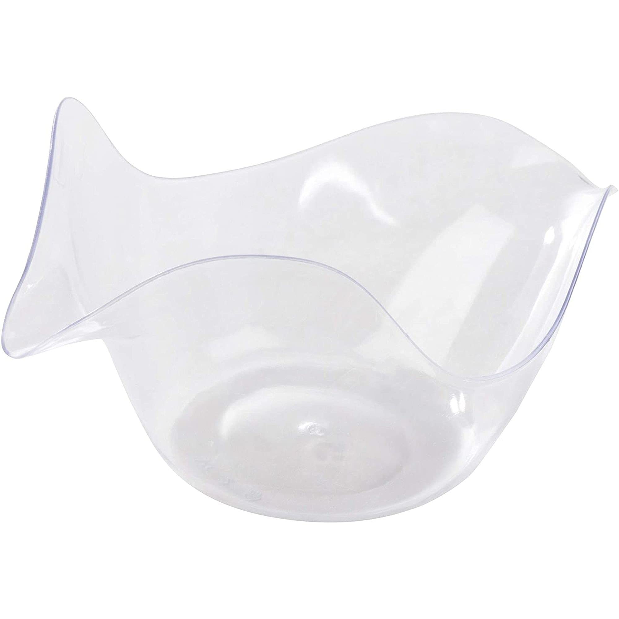 Mini Dessert Bowls - 100-Pack Clear Plastic 1.75-Ounce Appetizer, Salad, Fruits, Nuts Bowl, Disposable or Reusable Tasting Sampling Party Supplies, Catering, Buffet, Food Display, 4 x 2.5 x 2 Inches