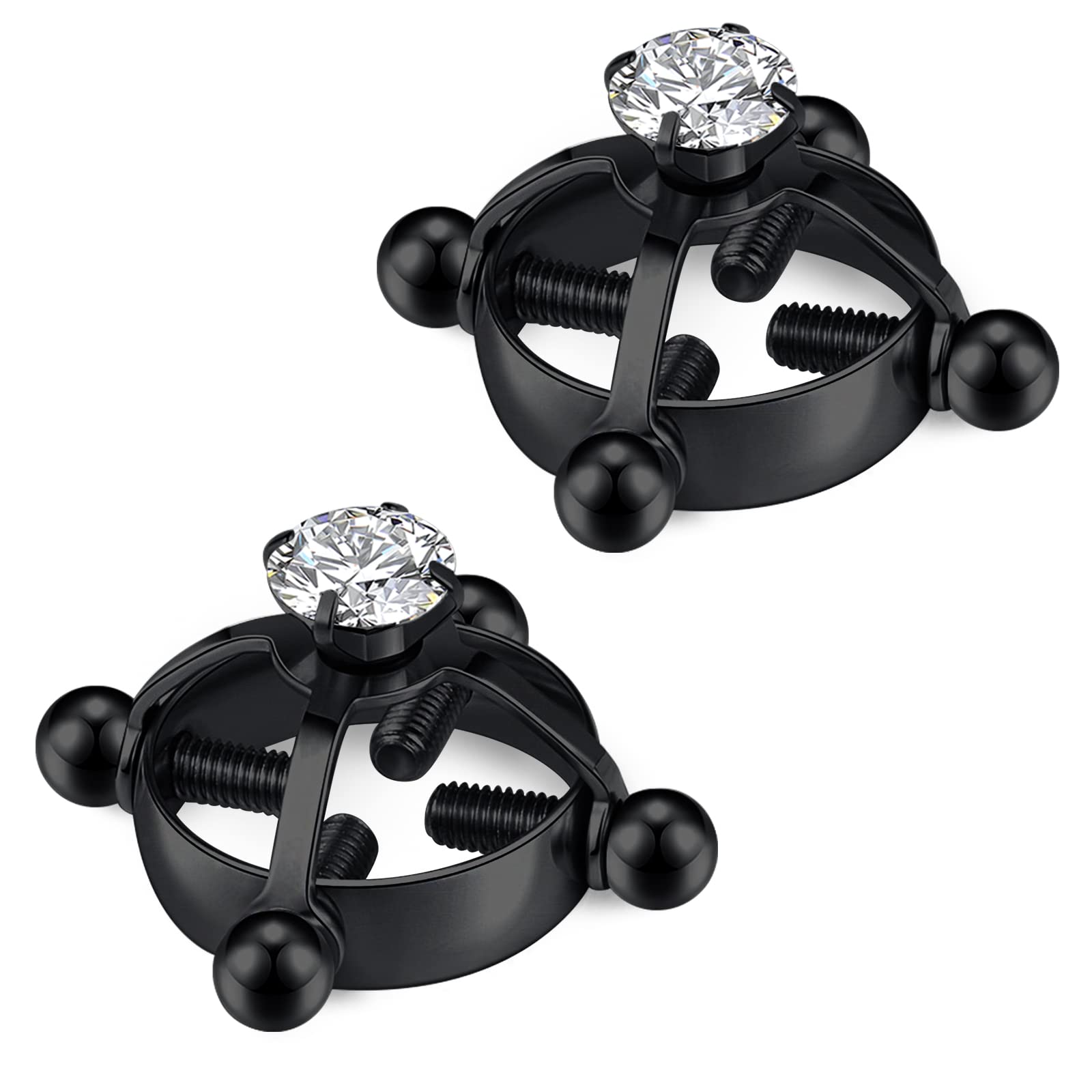 MODRSA Nipple Ring non Piercing Faux Nipple Piercing non-piecing Nipple Rings