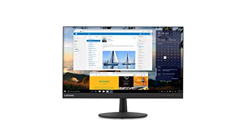Lenovo L24q-30 23.8-inch QHD (2560 x 1440) LED Backlit IPS Monitor, FreeSync, Widescreen, 3-Side Narrow Bezels, 75Hz, 4ms, HDMI, DP, Title, VESA Mount