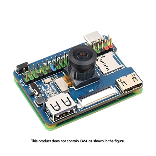 Small Base Board Raspberry 40 PIN GPIO Header Onboard Multiple Connectors Suitable for Compute Module 4 Lites/EMMC Router Board