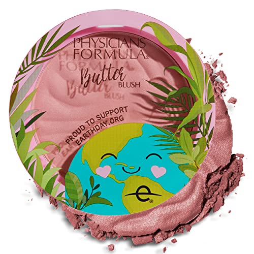Physicians Formula Earth Day Butter Blush Rosy, Clean Beauty, Dermatologist Tested, Vegan, Cruelty-Free